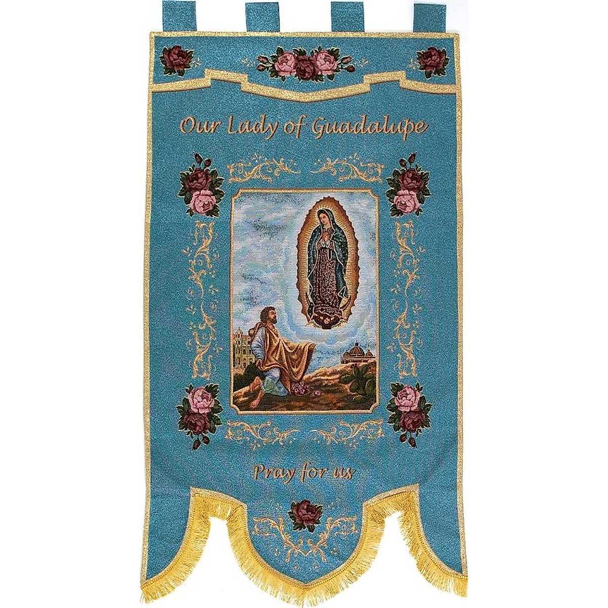 Processional Banner Spanish, OLO Guadalupe and Juan Diego, Spanish language