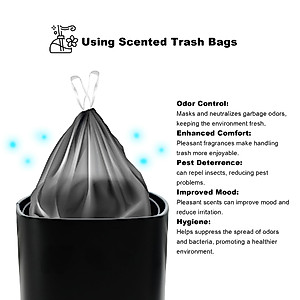 EmoH Small Bathroom Trash Can 2.1 Gallon /8-Liter Wastebasket, Modern Matte Black Stainless Steel Garbage Bin for Bedroom, Home Office, Toilet, RV, Under Sink, Near Desk