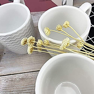 Schliersee White Ceramic Coffee Mugs set of 6, Stylish Embossed Coffee Cups Set with Different Patterns, for Coffee, Tea, Milk, Cocoa, Cereal (11.8 Ounce), for Christmas Gift