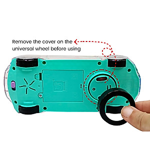 TOOTY TOY Light Up Transparent Car Toy - Fun and Interactive Electric Car Toy for Kids- Music Car with LED - Colorful Moving Gears -Tummy Time Crawling Baby Light Up Toys for Boys & Girls