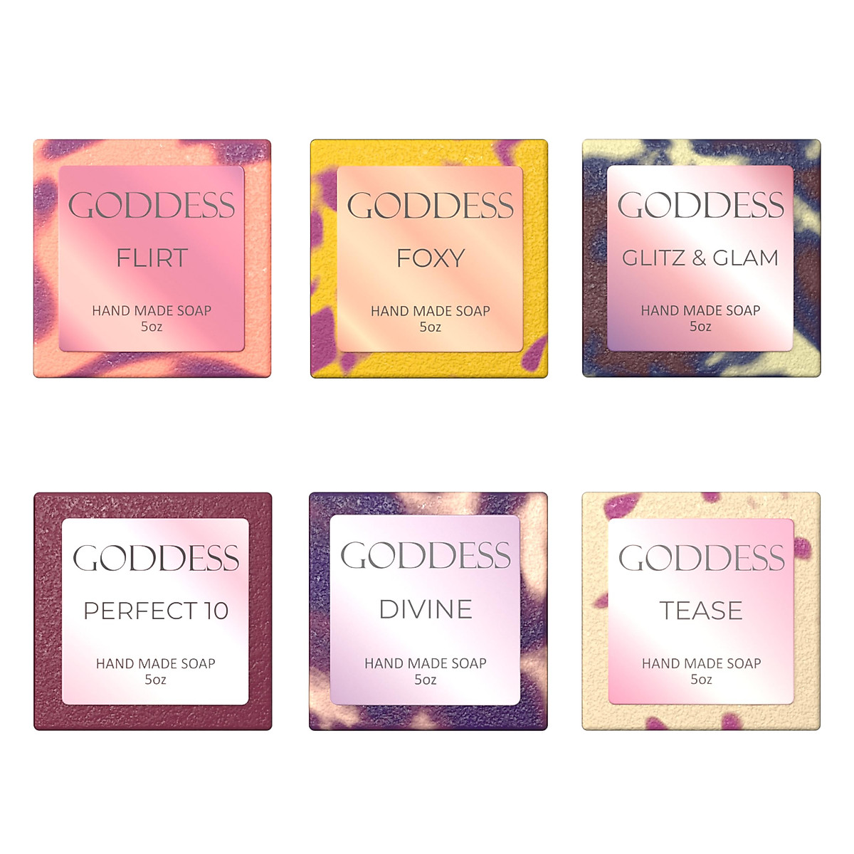 NATURAL AMERICAN Womens Bar Soap – Perfume Scents, 100% All Natural Soap for Women, Essential Oils, Organic Shea Butter – (6pk) Handmade Soaps for Women – GODDESS Women Soap, 5 oz Bar Soap for Women