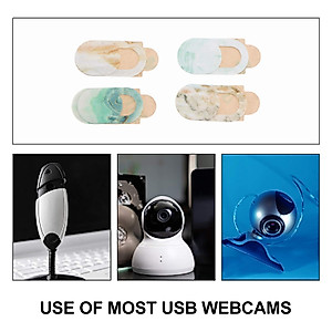 Mobestech 10Pcs Laptop Camera Cover Marble Pattern Slide Laptop Webcam Cover Slide Web Cam Privacy Cover Camera Sticker for Laptop, PC, and More Accessories