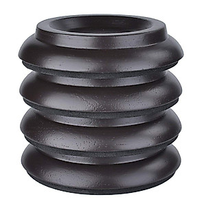Hardwood Upright Piano Caster Cups with EVA Foam Piano Pad Furniture Round Load Bearing Pads Set of 4 (Brown Wood)