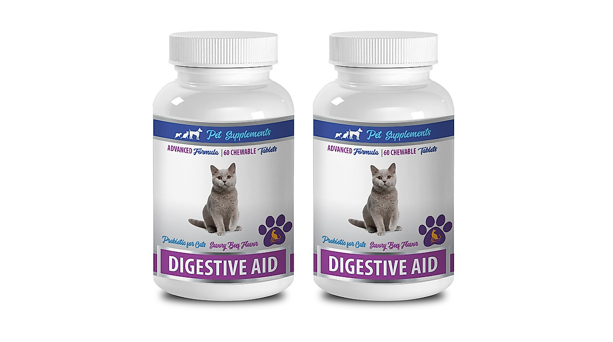 Pet Supplements Cat Probiotic Treats for Digestive Health & Gas Relief