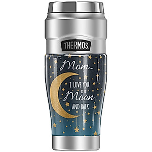 To The Moon And Back OFFICIAL THERMOS STAINLESS KING Stainless Steel Travel Tumbler, Vacuum insulated & Double Wall, 16oz