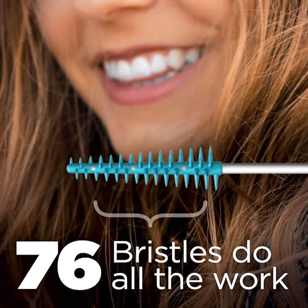 GUM Soft-Picks Wider Space, Easy to Use Dental Picks for Teeth Cleaning and Gum Health, with Convenient Carry Case, Dentist Recommended Dental Picks, 100ct