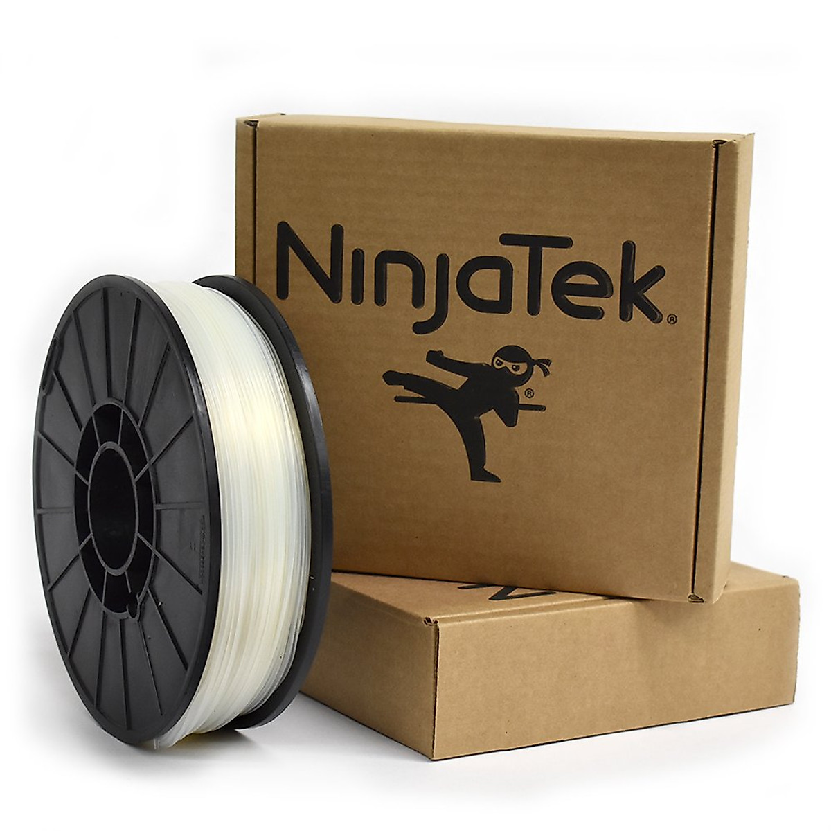NinjaTek 3DNF08117510 NinjaTek NinjaFlex TPU Filament, 1.75mm, TPE, .5kg, Water (Clear) (Pack of 1)