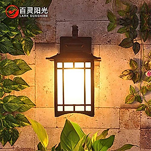 ZpLMW High Taste Wall Modern Creative Home Decorating Indoorlights Outdoor House Lamp, Garden Courtyard Balcony Terrace Outdoor Light Waterproof Aisle Wall Light is Ideal for Patio Garden Outdoor Lig