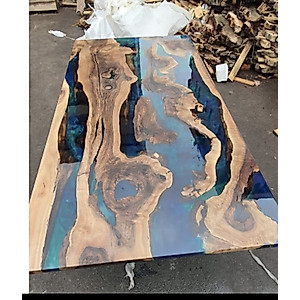 Custom Order for Mr Daniel Ward, Wood Epoxy Dining Table, Epoxy Dining Table, Natural Wood, Epoxy Table Top, Piece Of Conversation