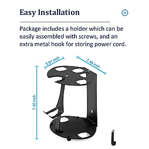 Curling Iron Storage Holder Attachments Compatible with Dyson Airwrap Organizer Wall Mounted Stand, Hair Wrap Rack on Desktop Accessories for Home/Bathroom