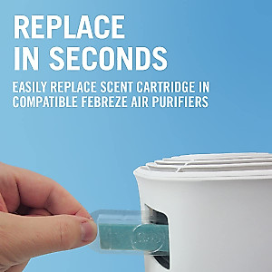 Febreze Linen & Sky Air Purifier Scent Refill Cartridge, 2-Pack, White, 2 Count