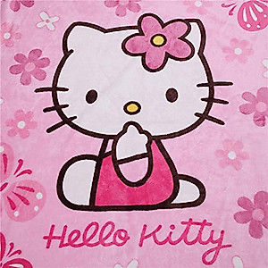 Blanket Cartoon Kitty Printing Throw Blanket Soft Cover Flannel Cozy Plush Fleece Blanket for Boys Girls Kids Toddler Baby (Larqe(55 in x 39 in))…… (Pink)