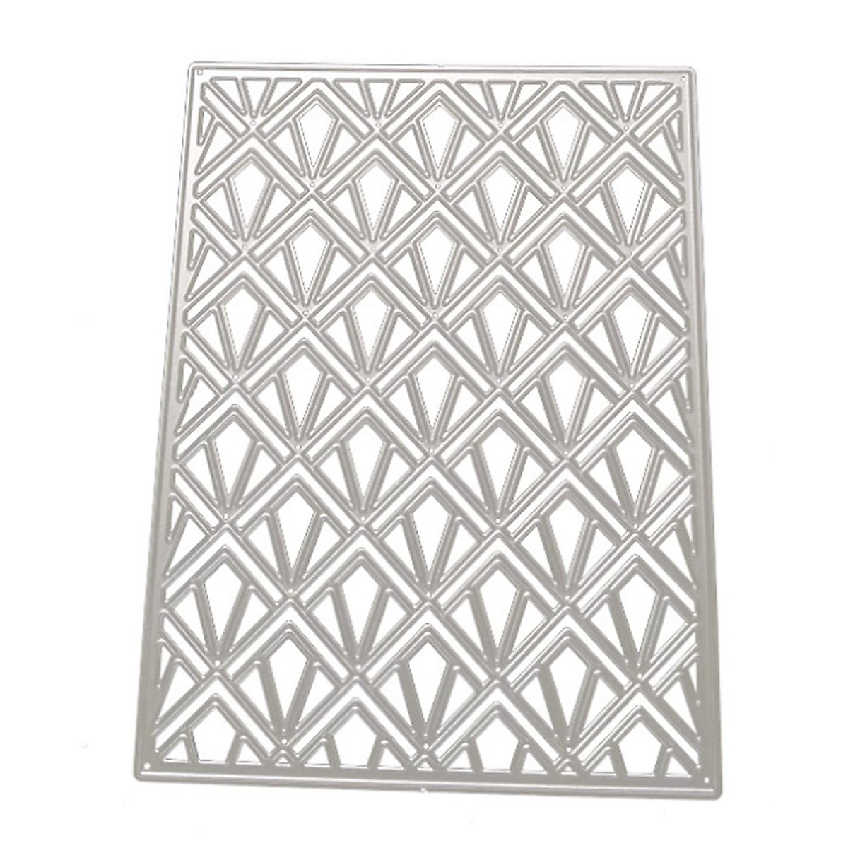 Ammsochy Christmas Border Background Cut Dies DIY Crafts for Paper Card Making Metal Scrapbooking Cutting Tools Album Arts Embossing Template 4.5X5.7IN (Décor Frame D)