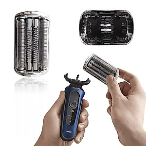 Series 9 92S 92M Premium Replacement Shaver Head for Br-aun Series 9 Electric Shaver Foil & Cutter 9030s 9040s 9050cc 9240s 9242s 9280cc(Black)