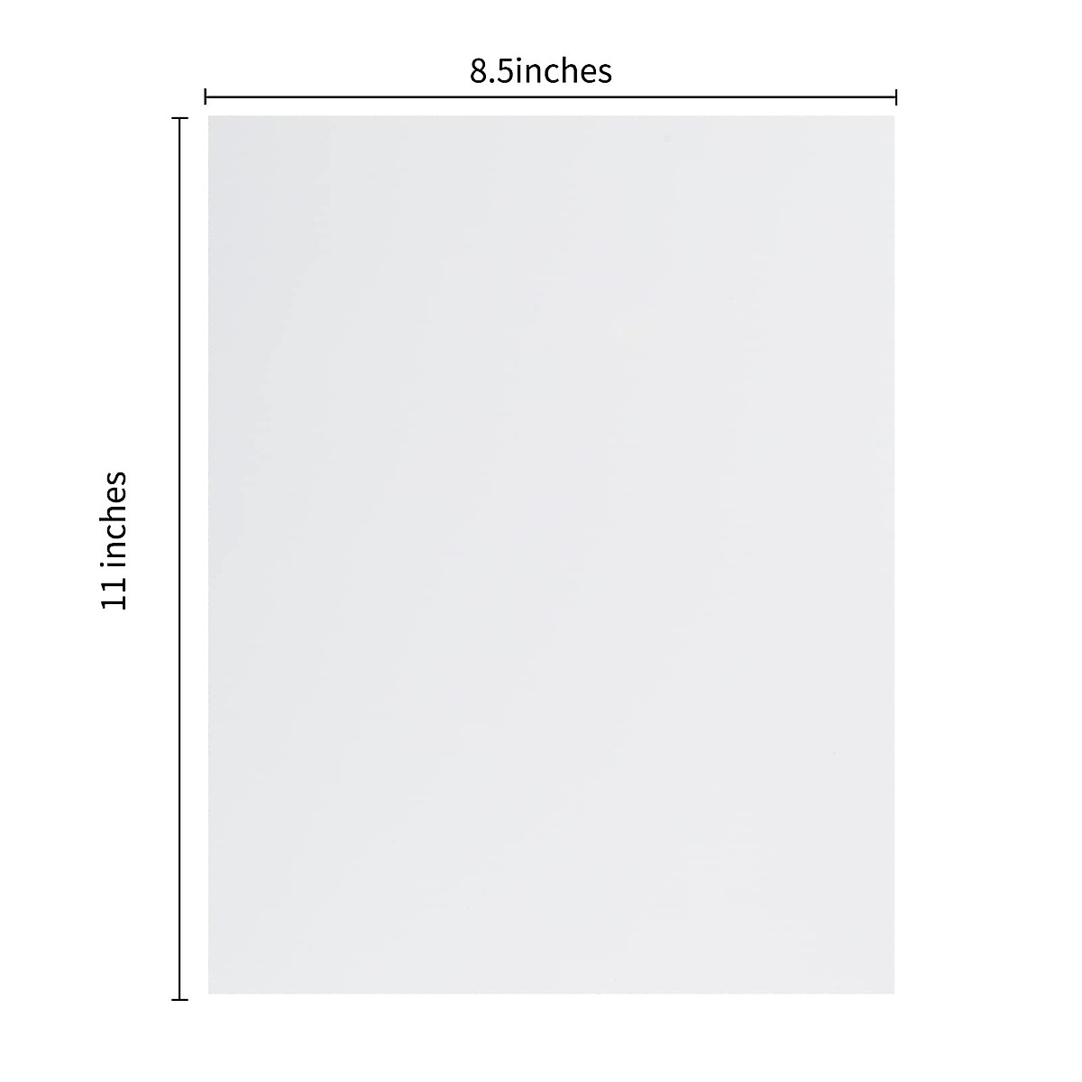 30 sheets Cardstock Paper 8 1/2 x 11 Inches for Crafts and Invitations (White)