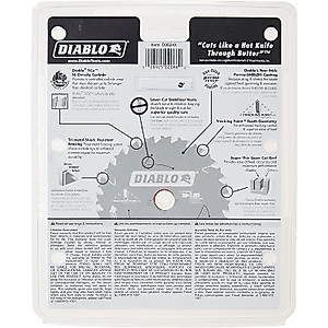 Freud D0624X Diablo 6-1/2-Inch 24-Tooth ATB Framing Saw Blade with 5/8-Inch Arbor, multi