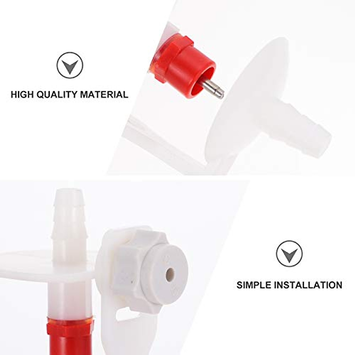 balacoo Bird Water Dispenser 4pcs Bird Water Feeder Automatic Parrot Water Bottle Pet Bird Plastic Drinker Bowl Waterer Clip Dispenser for Cage Pet Budgie Lovebirds Cockatiel Poultry Auto Feeder