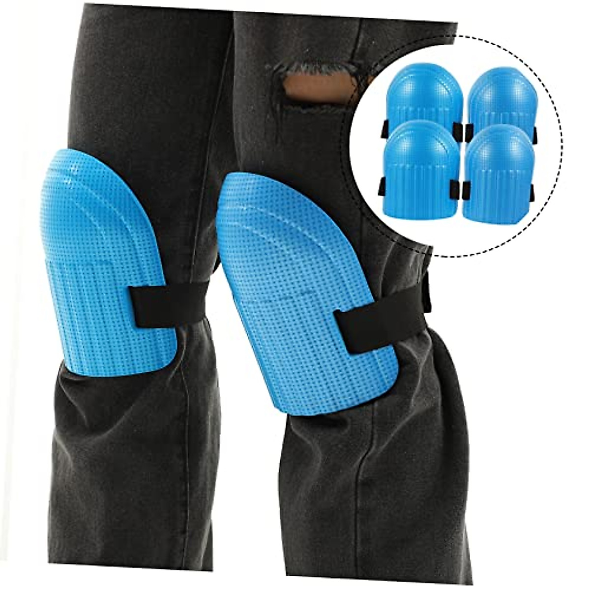 Vaguelly 2 Pairs Knee Pads Gel Knee Pads for Men Lightweight Work Pants Mens Lightweight Cargo Pants Work Supply Household Work Kneepads Thick Straps Household Garden Kneepad Man Adjustable