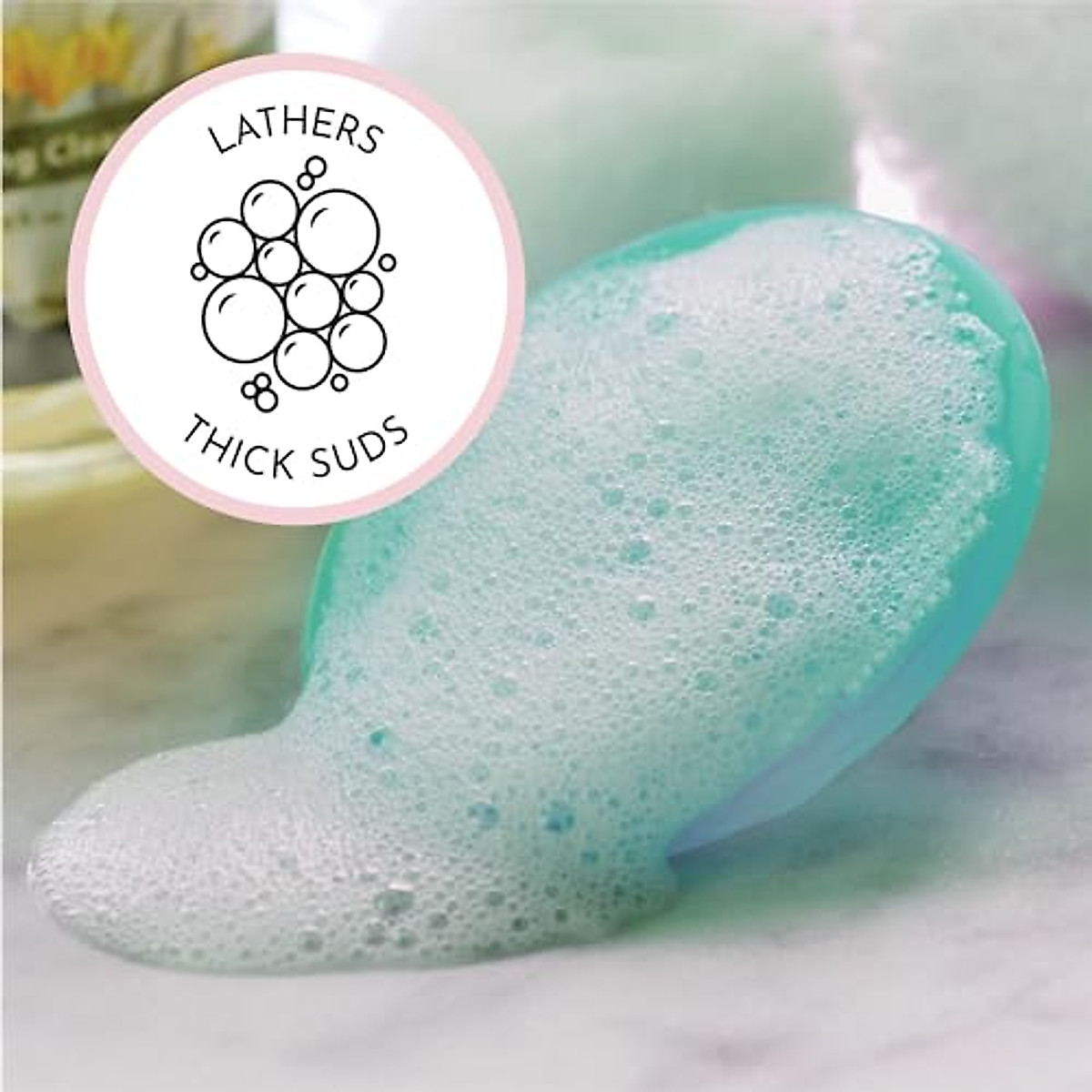 S&T INC. Face Scrubber for Skin Care, Silicone Face Exfoliator, 2 Pack, Coral/Teal