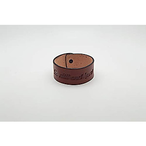 Realeather Medium Natural Veg Tan Leather Bracelet, (Pack of 8)