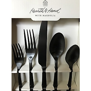Hearth and Hand with Magnolia Flatware Set 5pc Matte Black