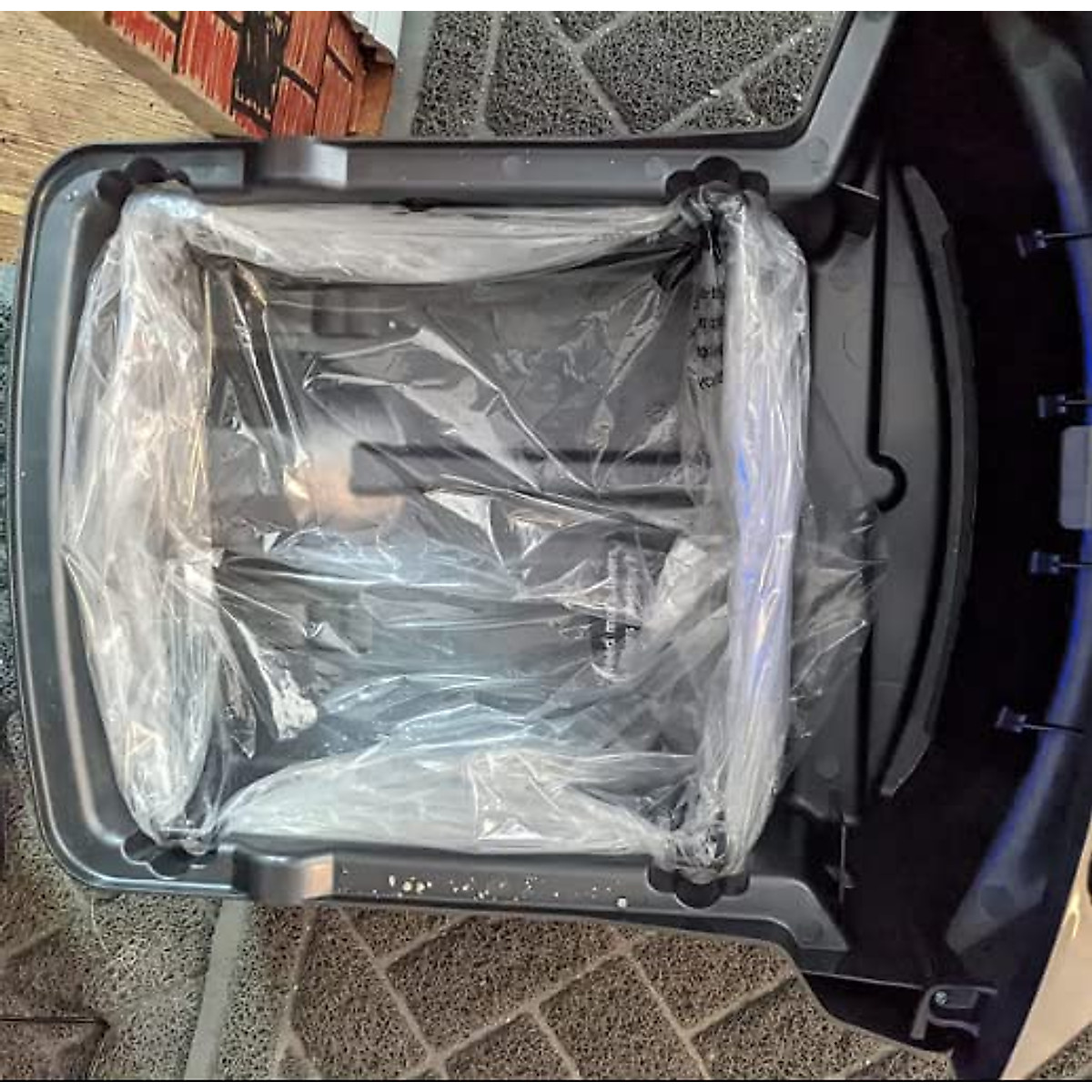 WECATION Replacement Waste Drawer Liners Compatible with Litter Bag Robot 3, 60 Count Waste Bags, 9-11 Gallons