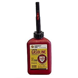 Quick-Flow Spout Midwest Can 1210 Auto Shut Off Gasoline Can - 1 Gallon