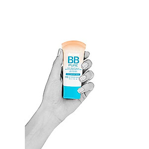 Maybelline Dream Pure Skin Clearing BB Cream, 8-in-1 Skin Perfecting Beauty Balm With 2% Salicylic Acid, Sheer Tint Coverage, Oil-Free, Light/Medium, 1 Count