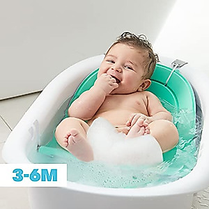 Frida Baby 4-in-1 Grow-with-Me Bath Tub| Transforms Infant Bathtub to Toddler Bath Seat with Backrest for Assisted Sitting in Tub