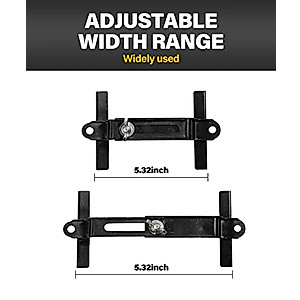 ESEWALAS Adjustable Battery Hold Down,Battery Tie Down Kit,Universal Battery Crossbar with J Bolt Battery Hold Down Bracket,Stainless Steel J Bolt Sets Car Battery Holder,Battery Tie Down Holder