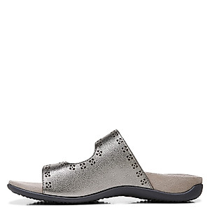 Vionic Nakia Women's Adjustable Slide Orthotic Sandals Pewter - 7.5 Wide