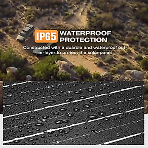 100W Foldable Solar Panel Kit- MOBI OUTDOOR Portable Solar Panel Charger with MC-4, DC, and USB Output for RV Laptops Solar Generator Van Camping Off-Grid (100W)