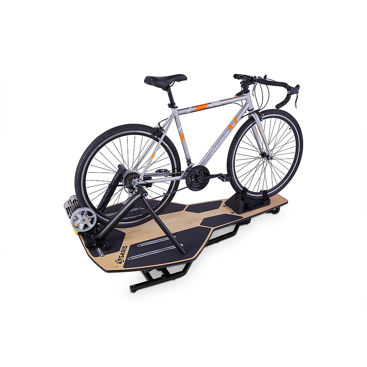 Saris MP1 Nfinity Motion Platform - Adult Bike Trainer Platform, Indoor Exercise Bike Trainer Stand with Nfinity Technology, Engage More Muscles, Adjustable Touch Points