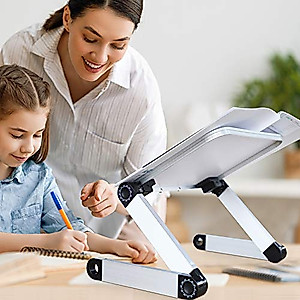 Book Stand for Reading Adjustable Textbook Stand Ergonomic Bed Book Holders for Reading with Paper Clips Desk Book Stand Free Your Hands  Collapsible Book Stand for Bed