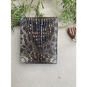 Genuine Original Crocodile Alligator Leather Skin Bifold Wallet for Men