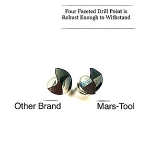 2/Pack Solid Carbide Drill Bit for Hardened Steel Hard Ness HRa 91.3 Aerospace Standard K20 Tungsten Carbide Jobber Length Twist Drill for Metal 118 Degree Four Facet Point Fractional Size (3/32")