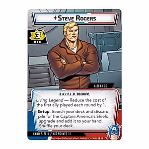 Marvel Champions The Card Game Captain America HERO PACK - Superhero Strategy Game, Cooperative Game for Kids and Adults, Ages 14+, 1-4 Players, 45-90 Minute Playtime, Made by Fantasy Flight Games