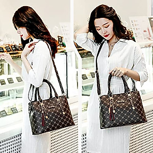 Shoulder Bags for Women New Summer Beach Bag Female Korean Plaid Messenger Bag Women Luxury Casual Designer Handbag Fashion Tote (Gold)
