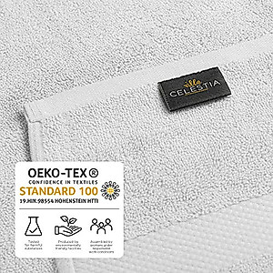 Villa Celestia 100% Cotton Wash Cloth for face & Body Set of 12, (12 x 12 inches) Sustainable, Soft, Highly Absorbent, Combed Cotton Wash Cloths Pack of 12 for Hotels, Spa, Bathroom, Dorm, White