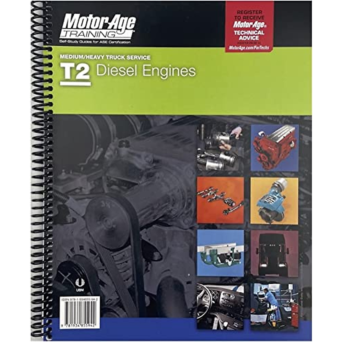 ASE Test Prep Medium and Heavy Truck Study Guide Set - ASE T1-T8 (Motor Age Training)