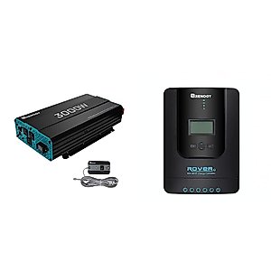 Renogy 3000W Pure Sine Wave Inverter + Renogy Rover 40 Amp MPPT Solar Charge Controller