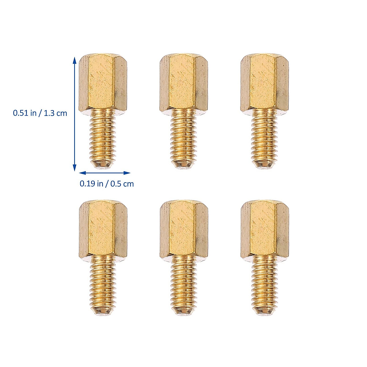 SOLUSTRE 1 Set Motherboard Screws Hexagonal Standoff Computer Part Motherboard Standoff M3motherboard Screws Hex Spacer Desktop Screws Cooler Stand Copper Pillar Suite Carbon Steel Fan
