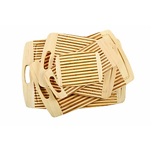 Core Bamboo Tulip Collection Cutting Board, Natural, Medium