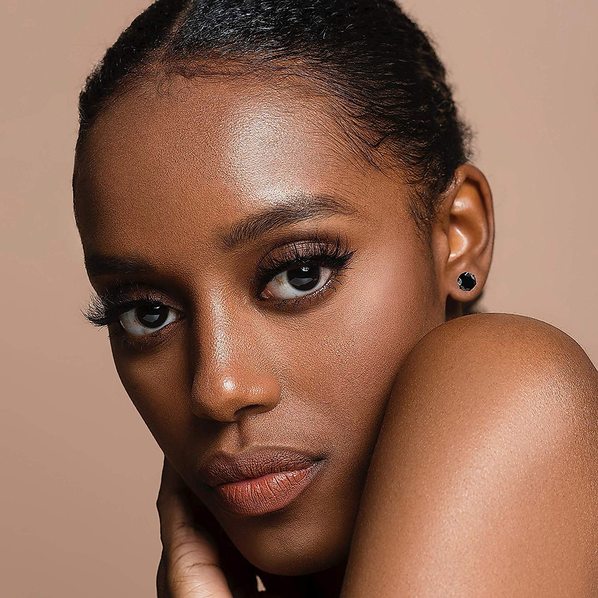 K&Q 12 Pairs Stainless Steel CZ Stud Earrings Hoop Earrings Set Huggie Hoop Ear Piercing for Woman/ Men/ Teen Girls and Boys Gift