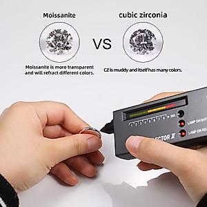 Ladylike Moissanite Wedding Bands Inlay Set 3 Stone Womens Band Rings Engagement Ring for Women 18K Gold Plated Silver Lab Created Diamond Rings with D Color VVS1 Moissanite Gemstone, Size 6.5