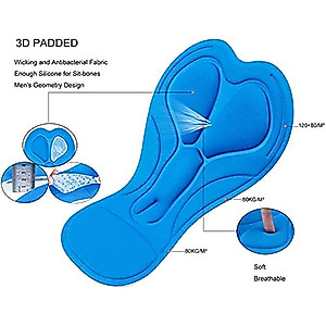 Men's Mountain Bike Shorts 3D Padded Lightweight Loose-Fit Bicycle Cycling MTB Bike Shorts Army Green