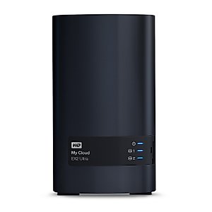 WD 24TB My Cloud EX2 Ultra 2-Bay NAS, Network Attached Storage, RAID, Backup, Streaming, Media Server - WDBVBZ0240JCH-NESN