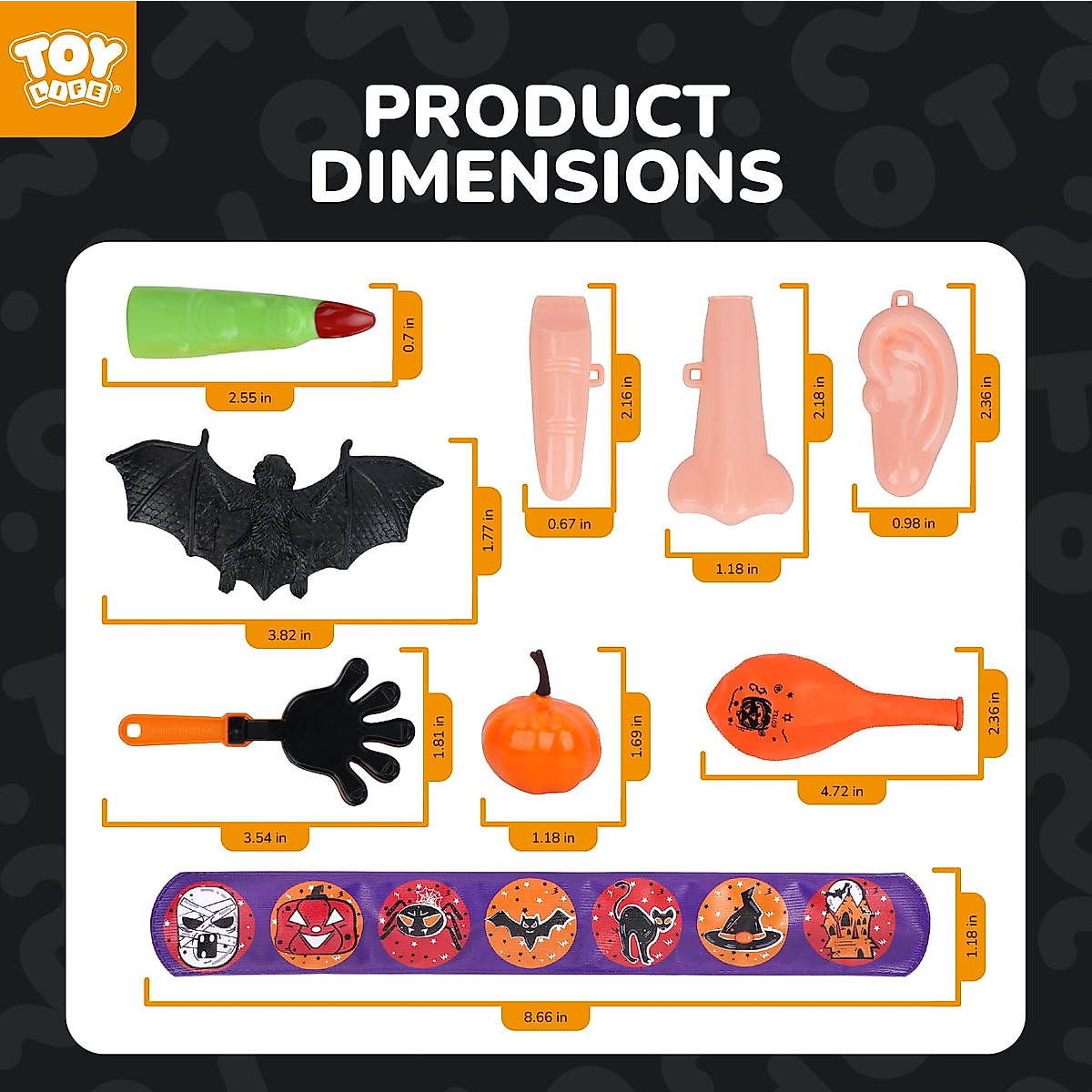 TOY Life Halloween Party Favors 168 Pcs Kids Party Favor Halloween Treats Toys in Bulk Goodie Bags Stuffers Return Gifts for Kids Birthday Party Favor Halloween Trick or Treat Classroom Party Supplies