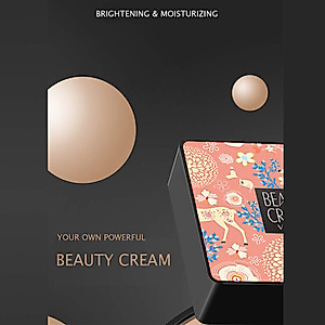 VENZEN Beauty Cream Clear Cover Natural Make Up Nourish Moisturizes Protection Professional Skin Care 2 Colors 20g (#01 Natural)