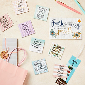 Pipilo Press 8 Pack Inspirational Bible Verse Magnets for Fridge, Christian Office Decor, Scripture Gifts (2.5 in)